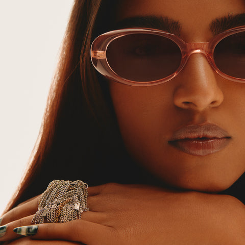 FELT CUTE Retro Oval Sunglasses for Women – QUAY