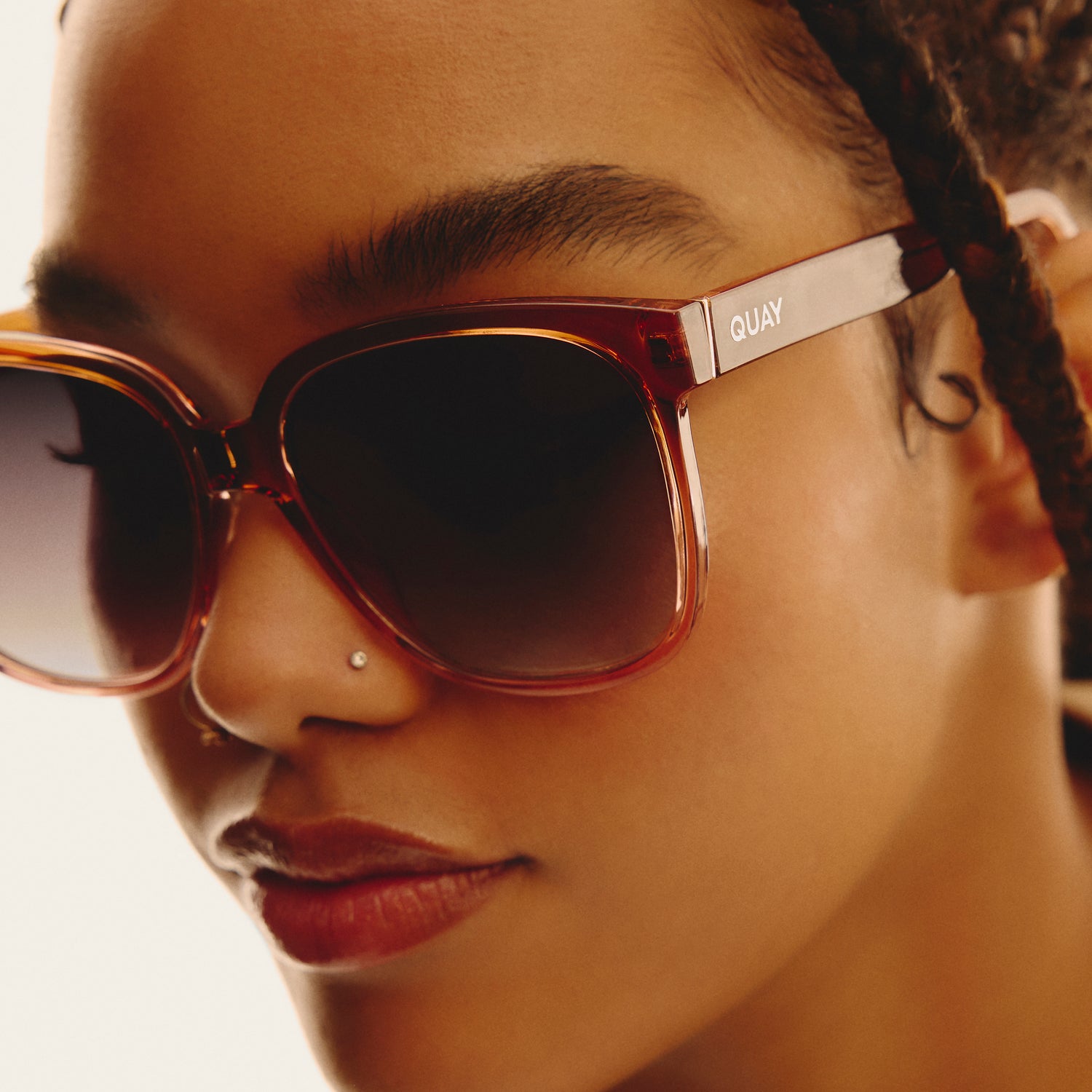 WIDE AWAKE Wide Frame Oversized Square Sunglasses – QUAY
