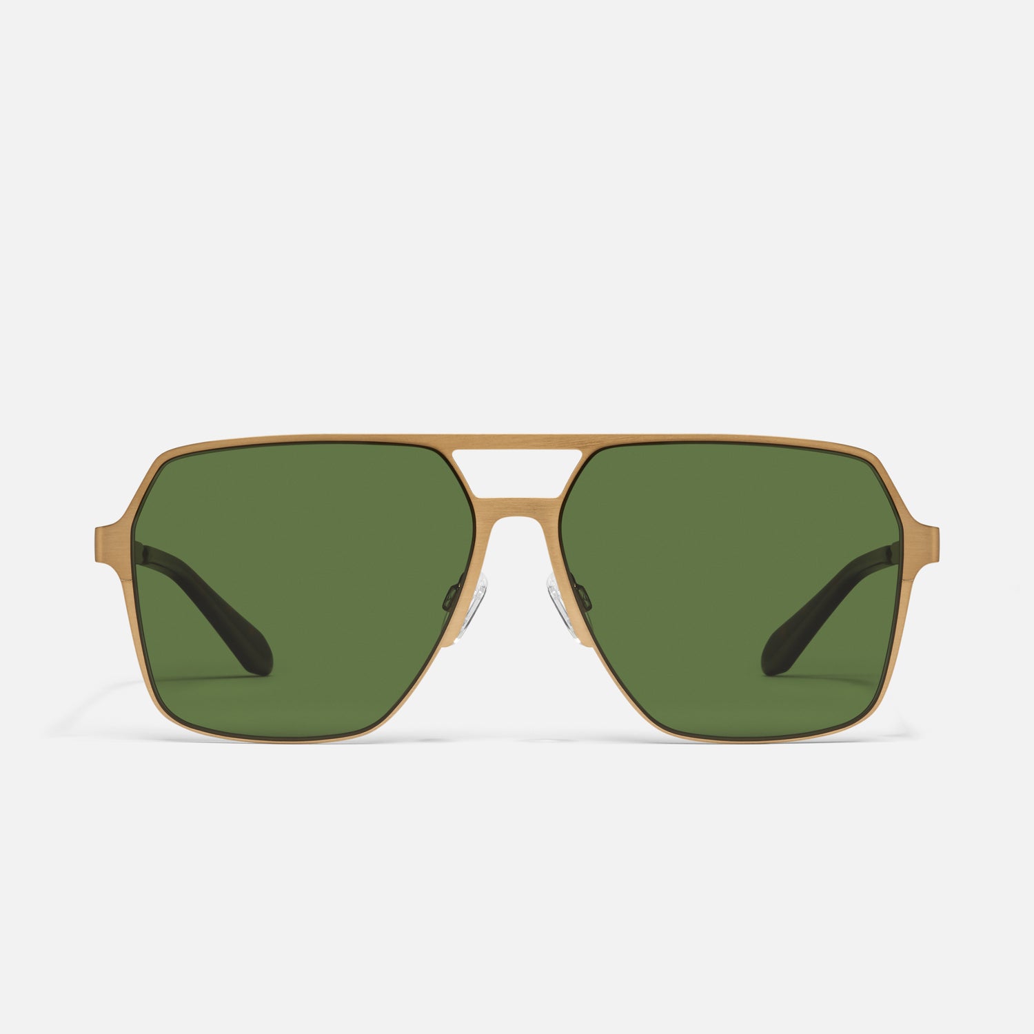 BACKSTAGE PASS Flat Top Square Aviator Sunglasses – QUAY
