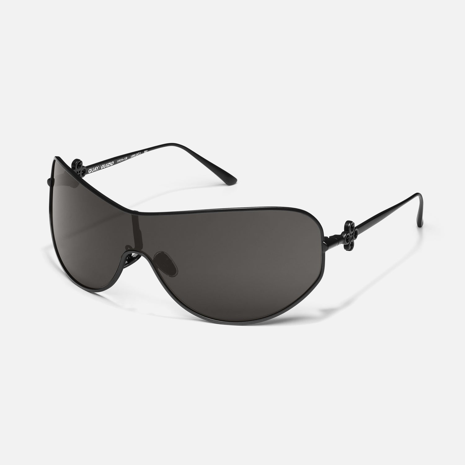 BALANCE Wrap Shield Sunglasses with Metal Frame – QUAY
