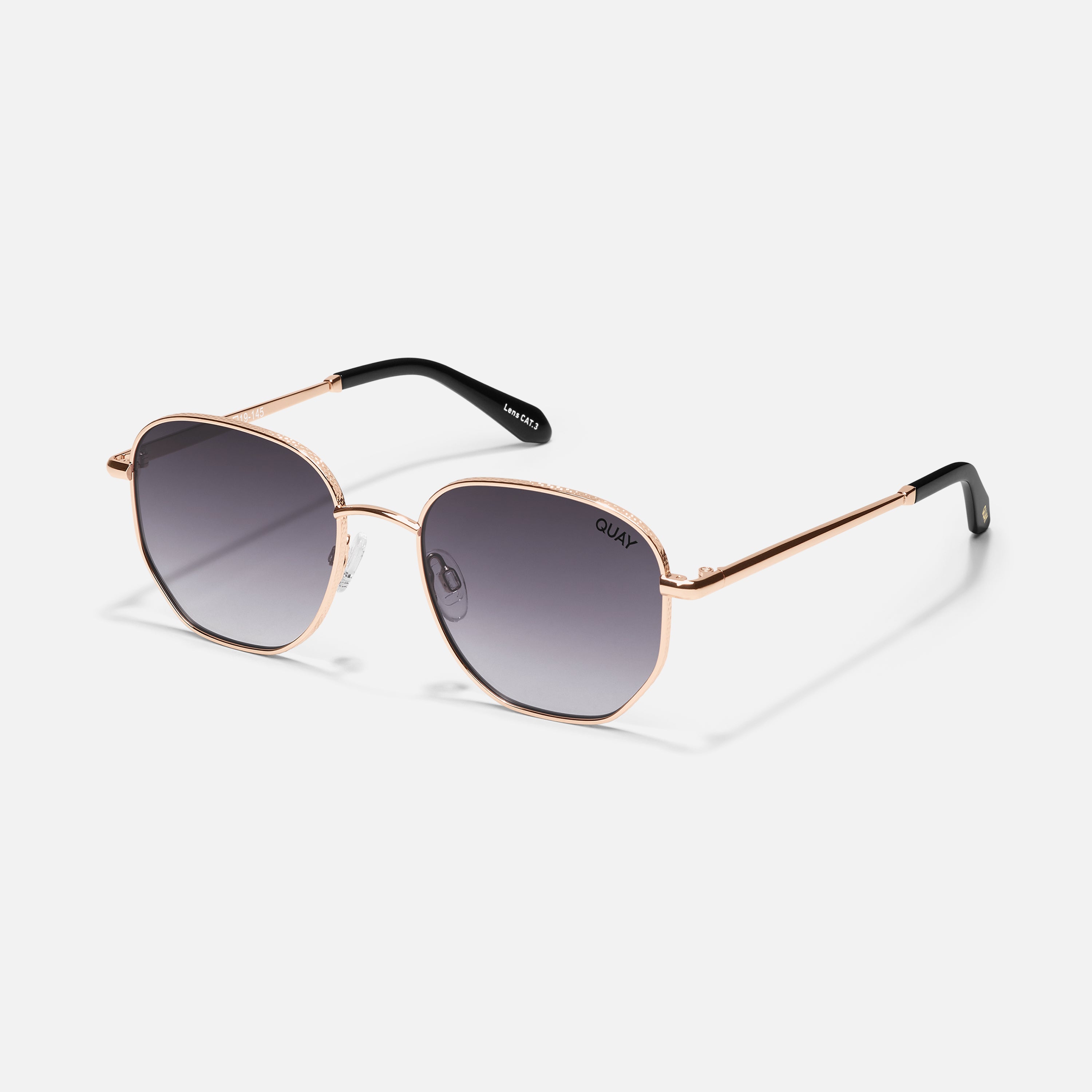 BIG TIME TEXTURE Hexagon Sunglasses – Quay