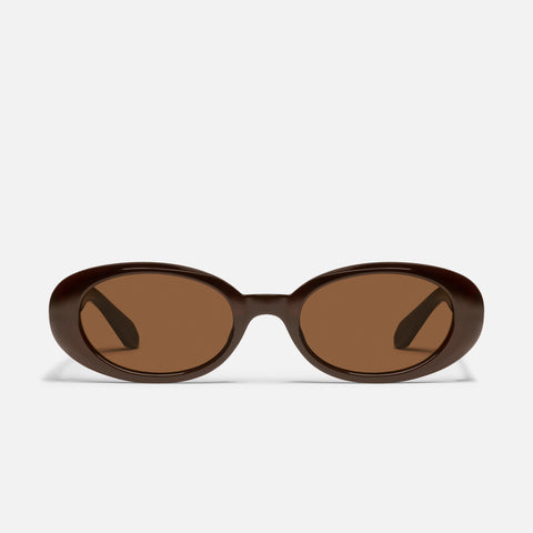 FELT CUTE Retro Oval Sunglasses for Women – QUAY