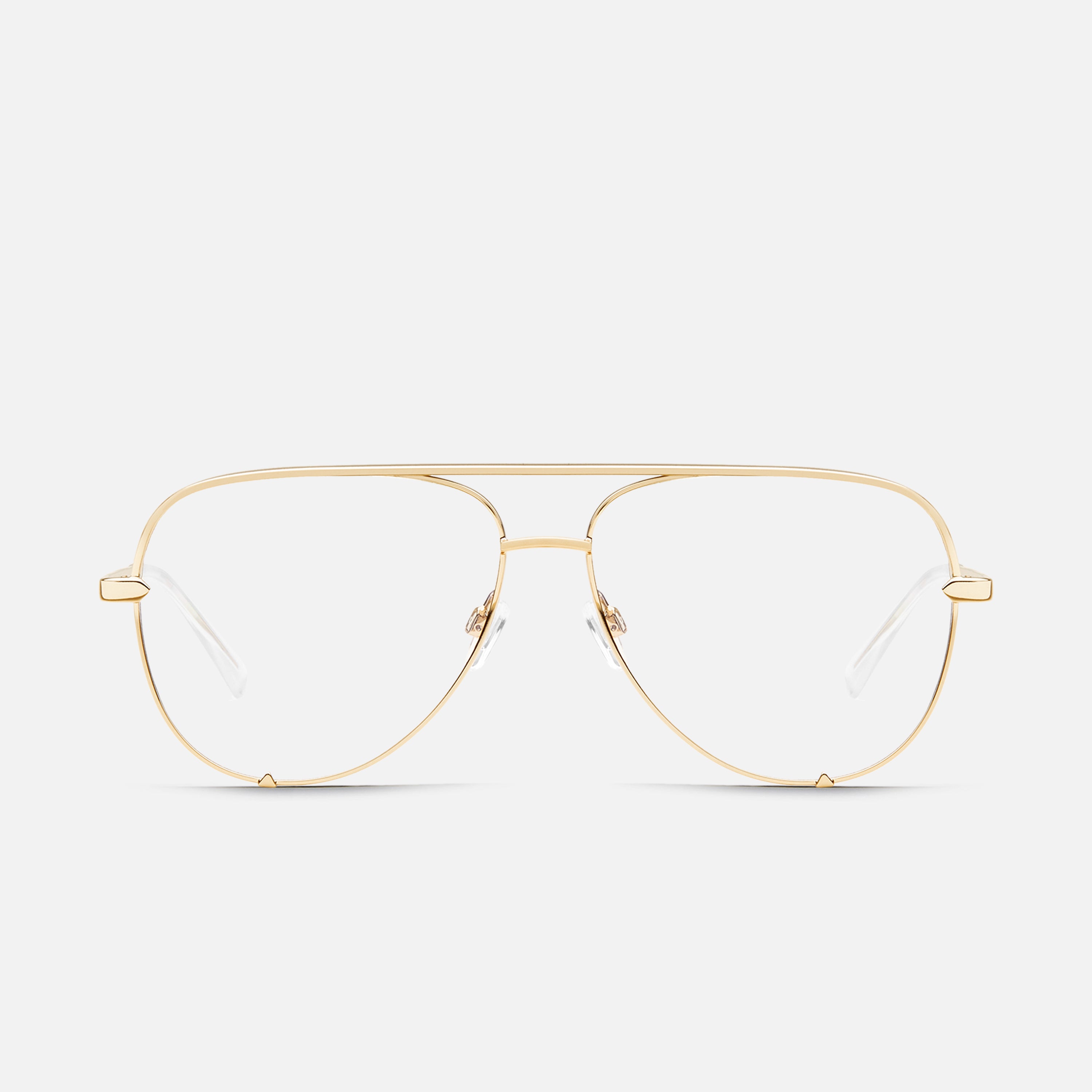 HIGH KEY MINI RX Metal Frame Prescription Glasses | Quay Australia