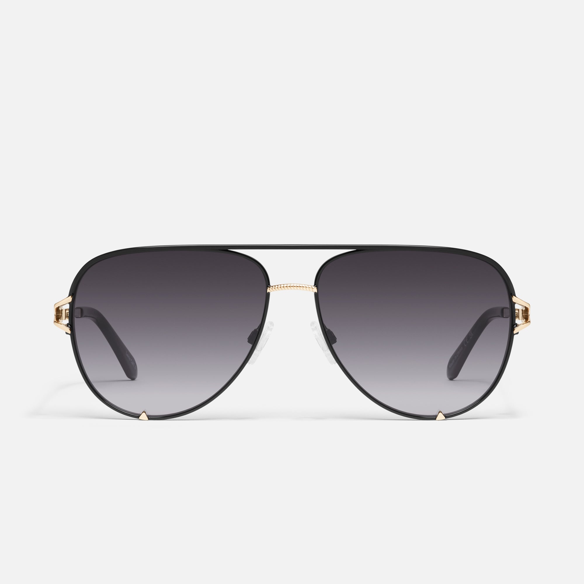 HIGH KEY TWIST Metal Aviator Sunglasses – Quay