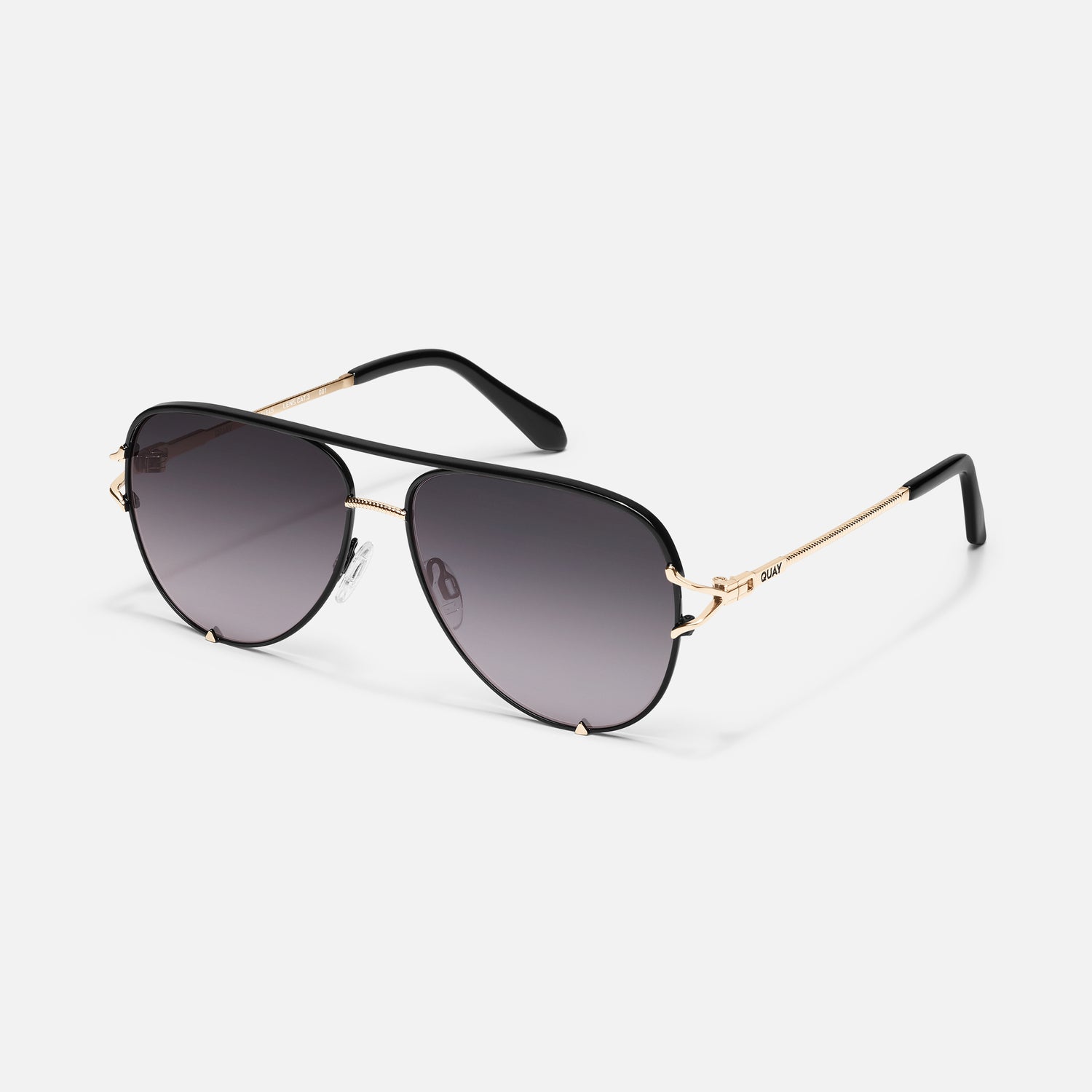 HIGH KEY TWIST Metal Aviator Sunglasses – Quay