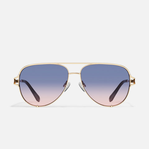 HIGH KEY TWIST Metal Aviator Sunglasses – Quay