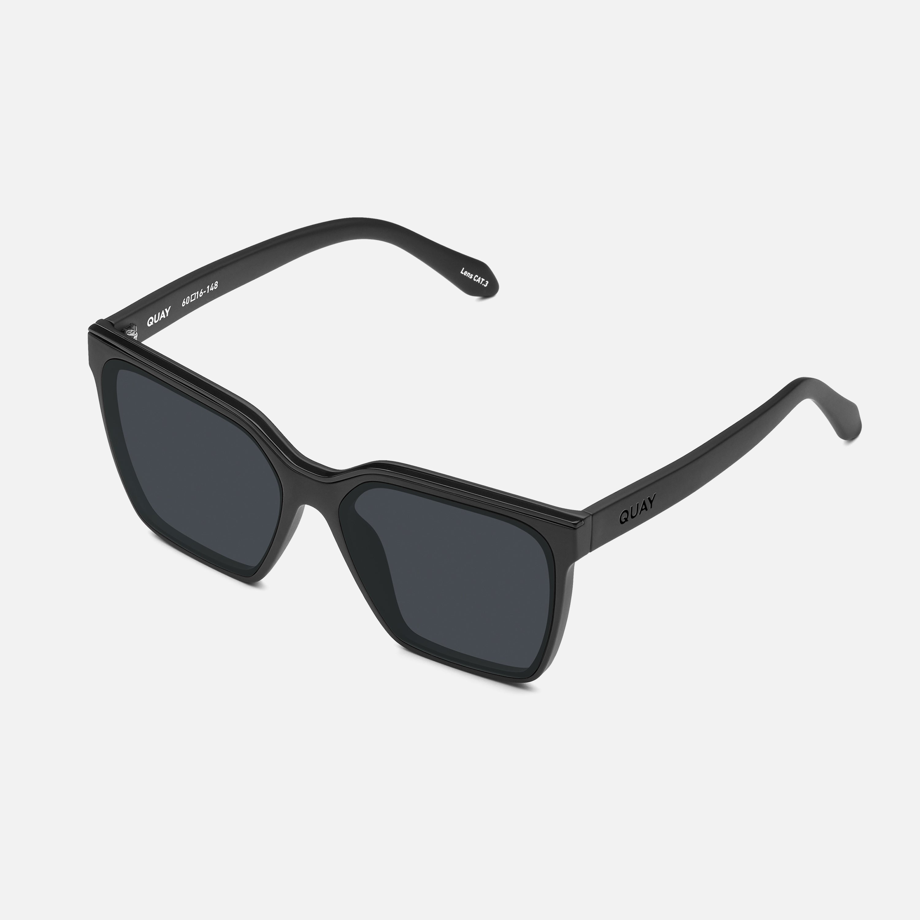 LEVEL UP Square Brow Bar Sunglasses | Quay Australia