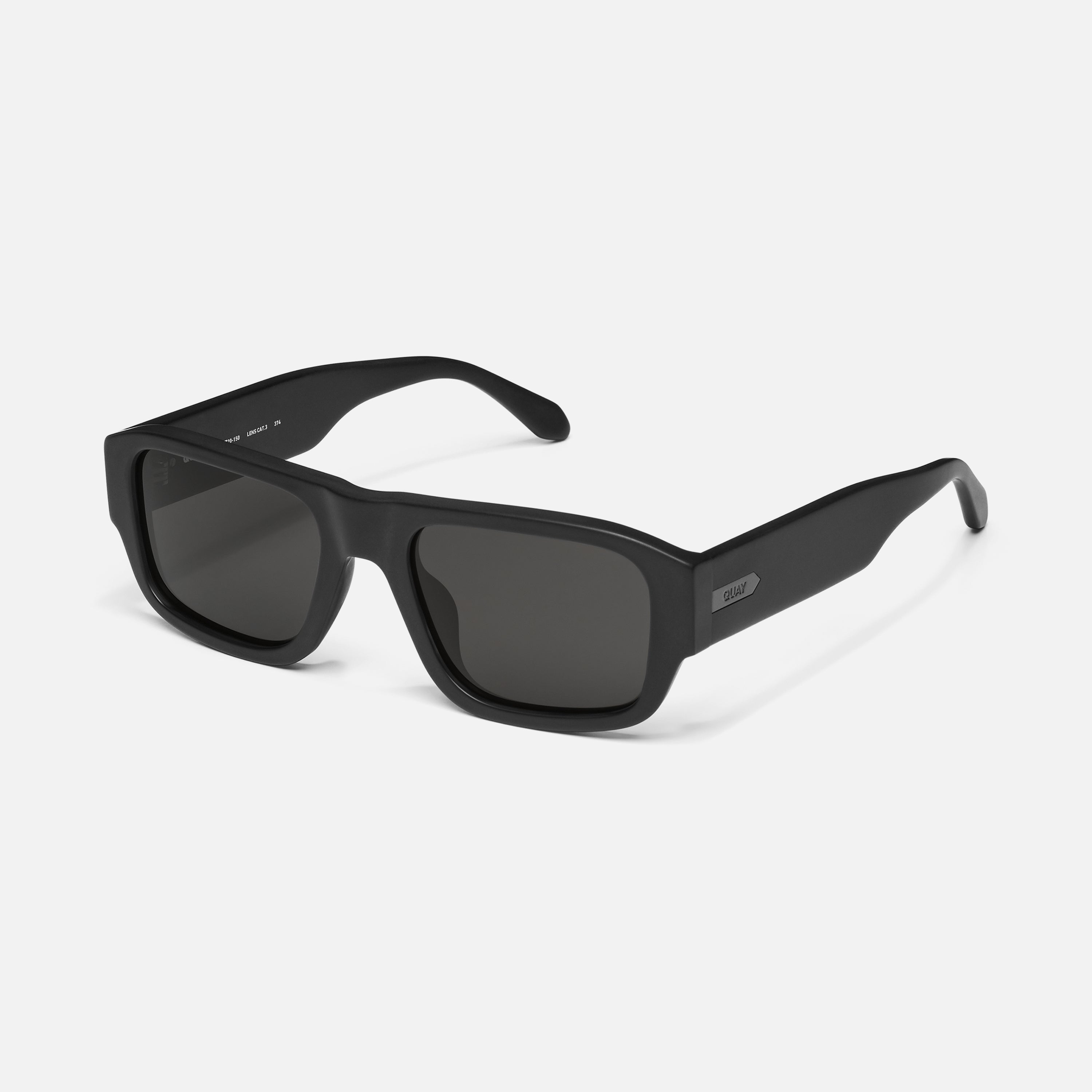 NIGHT CAP Rectangle Frame Sporty Sunglasses for Men & Women – QUAY