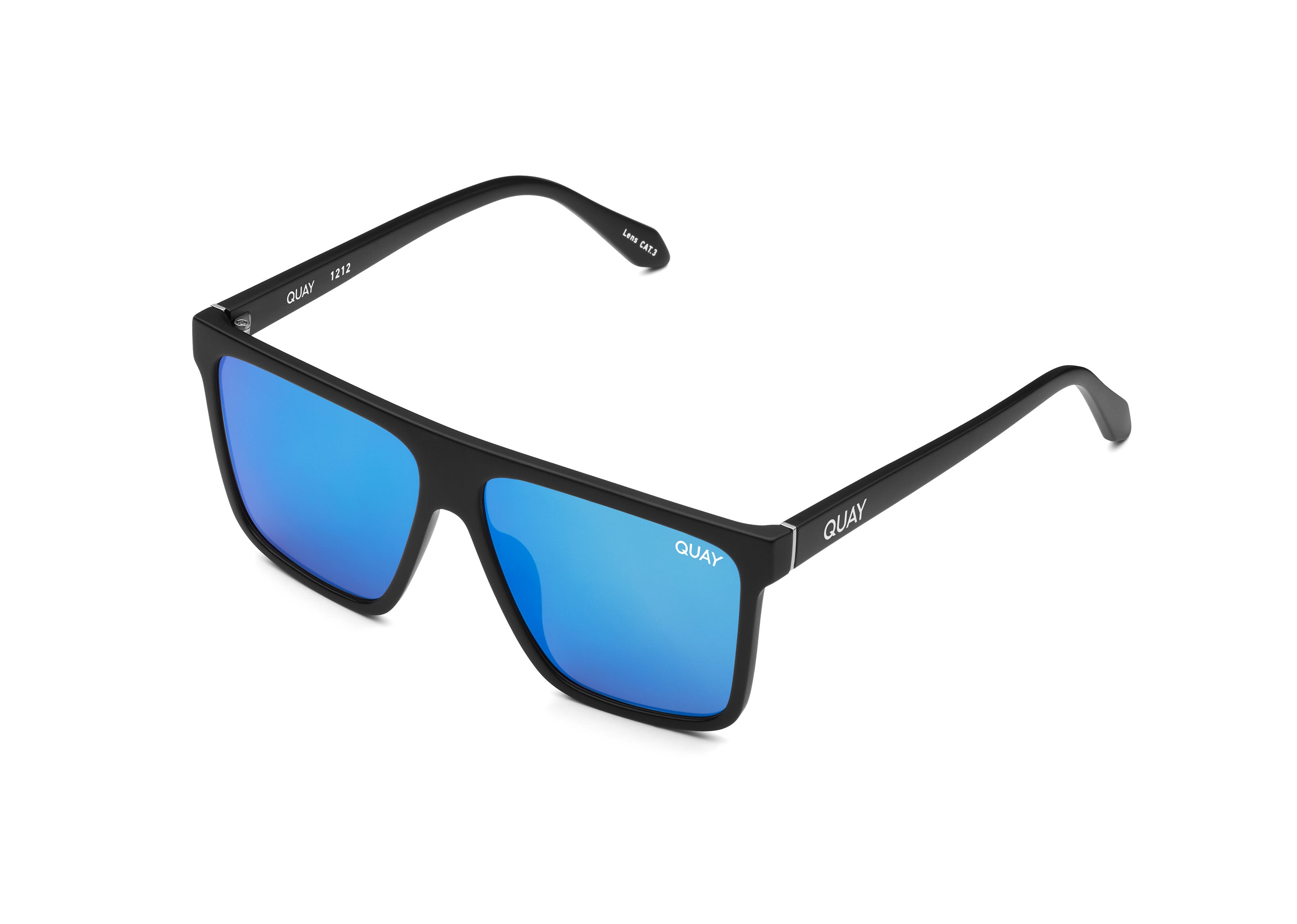 NIGHTFALL Flat Top Shield Sunglasses | Quay Australia